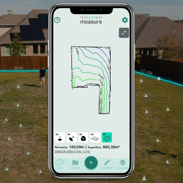 Cartographie de terrain 3D & calcul du volume – Moasure France